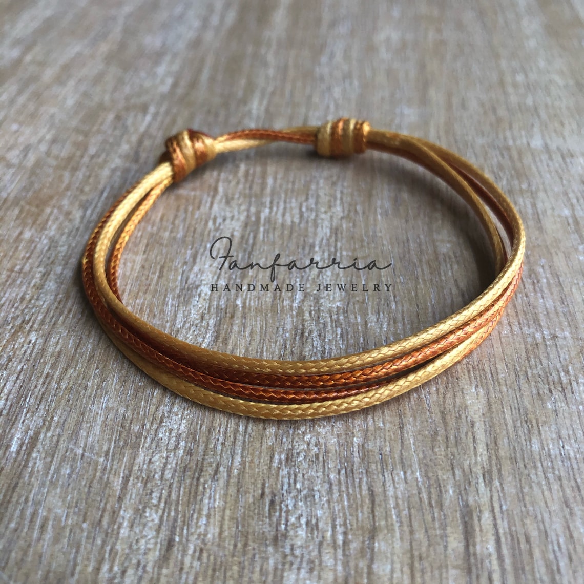 Pinellas Mustard Yellow Gold String Anklet Waterproof Beach | Etsy