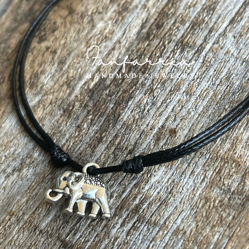 Elephant Anklet - Etsy