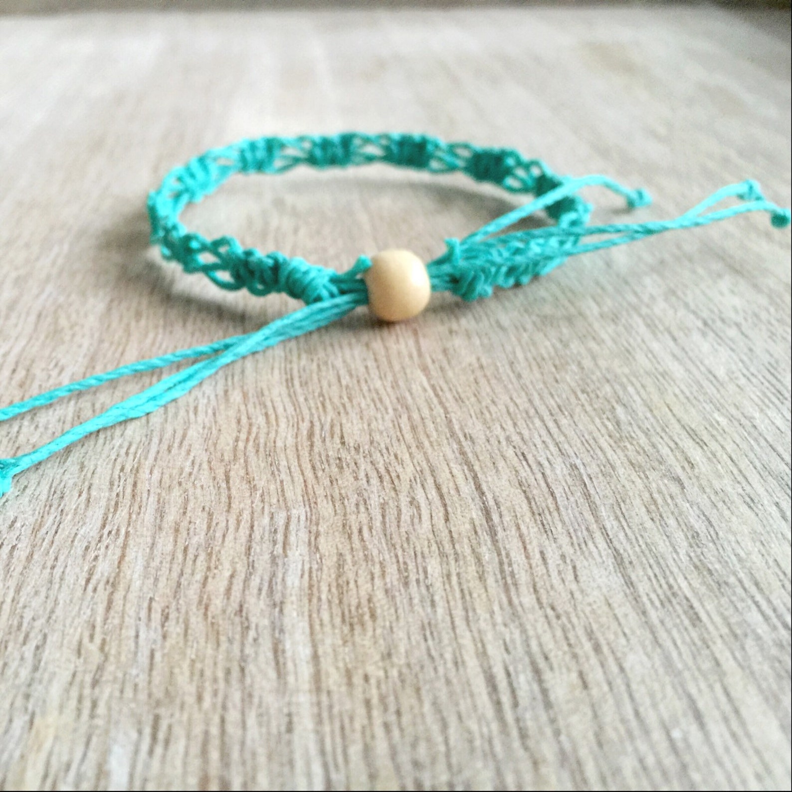 Sobe Hemp Anklet Turquoise Braided Anklet Macrame Anklet - Etsy