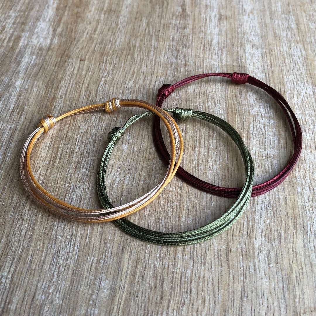 Pinellas, String Anklet, Beach Bracelet, Adjustable, Waterproof, Multi ...