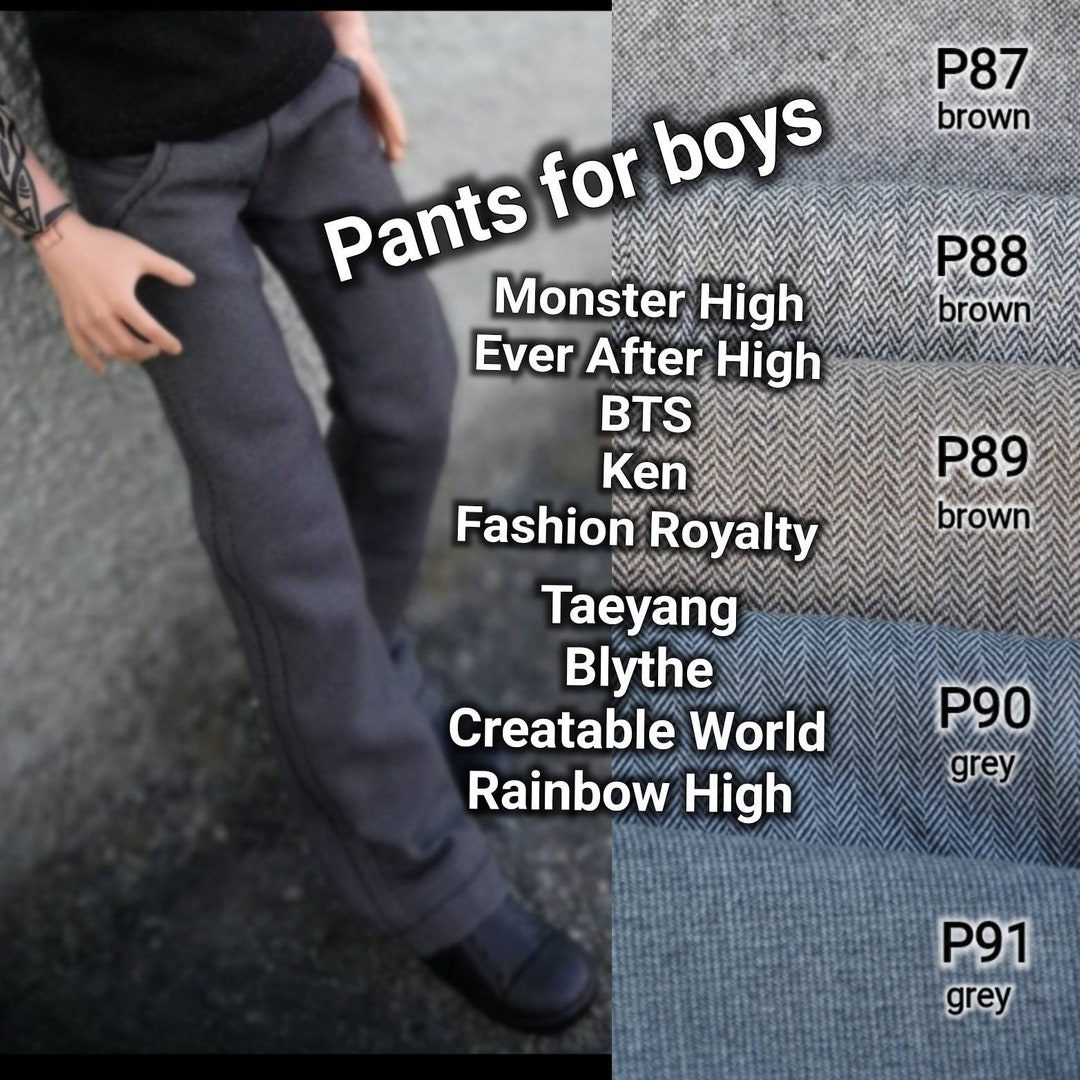 Pants for Boys: MH, 3g, EAH, Taeyang, BTS, Fashion Royalty, Blythe Boys ...