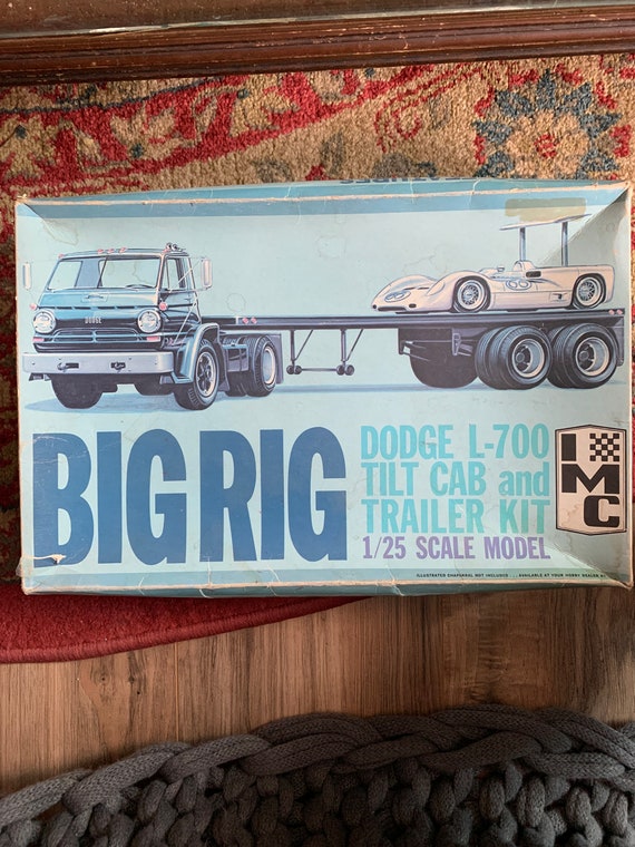 IMC/ MPC big Rig model dodge L-700 Tilt Cab and Trailer Kit | Etsy