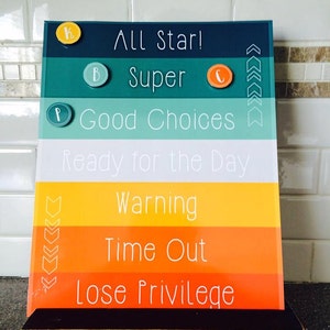 Printable Behavior Chart, Princess Watercolor DIY Kids Magnet Clip ...