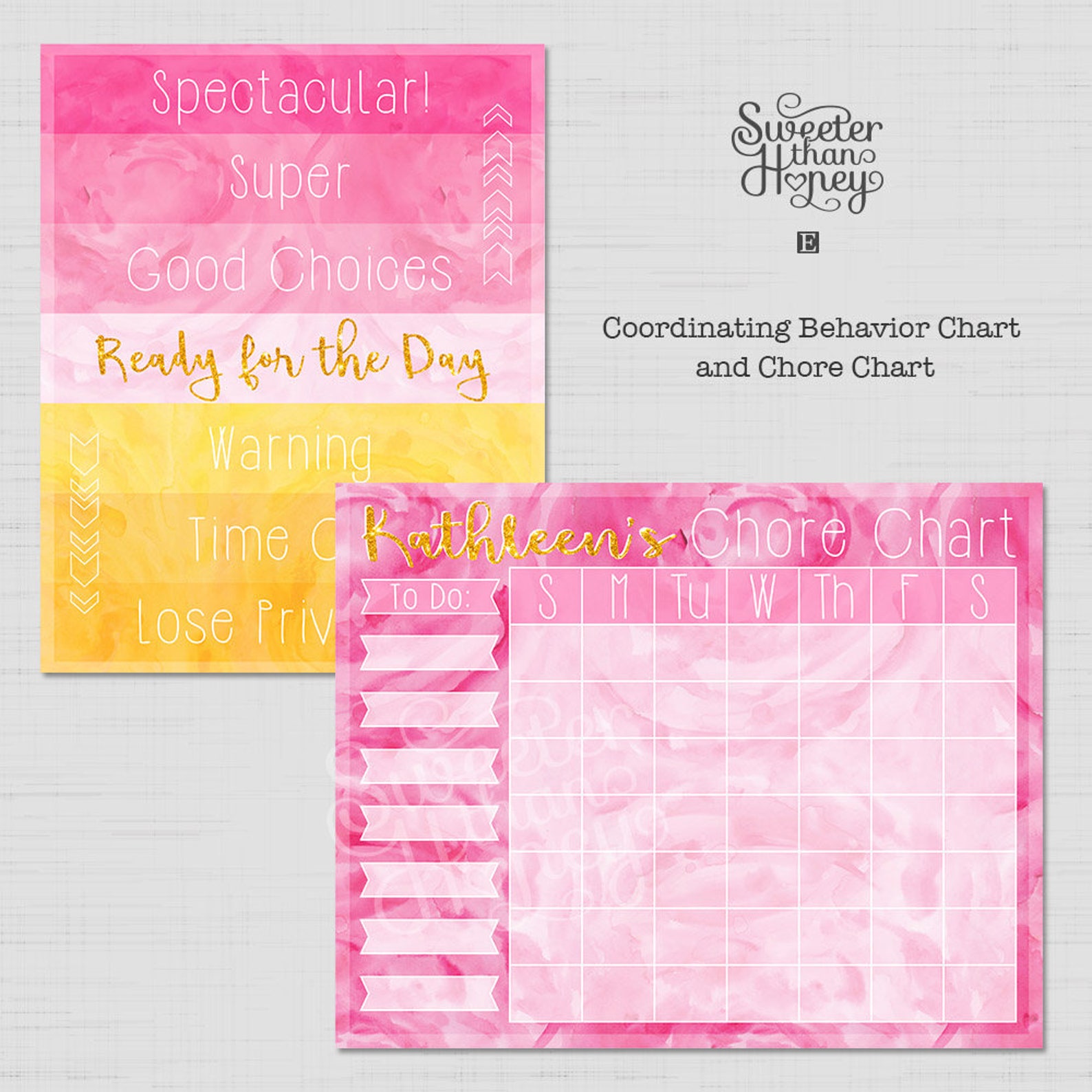 Printable Behavior Chart, Princess Watercolor DIY Kids Magnet Clip ...