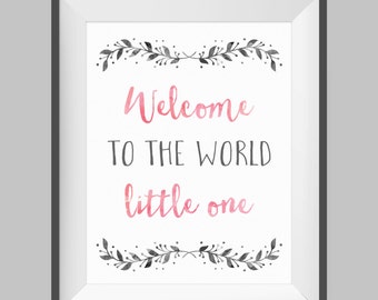 Welcome Little One Printable | Etsy
