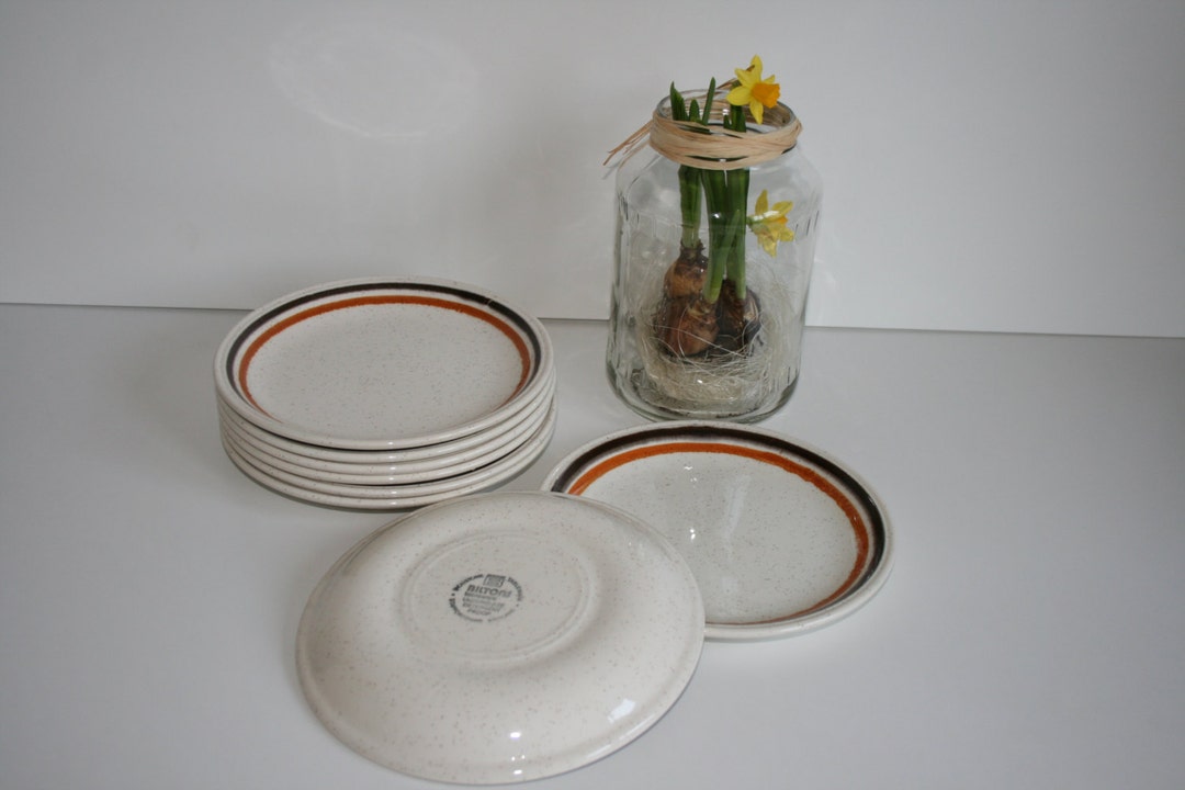 Vintage Retro Bilton China Plates Staffordshire England 8 Pieces - Etsy