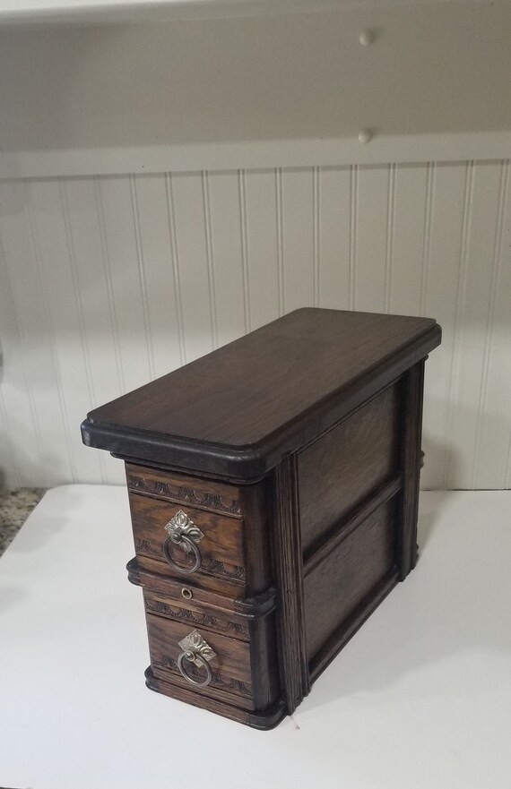 One Vintage Stack of Two Drawers Sewing Machine Drawers - Etsy