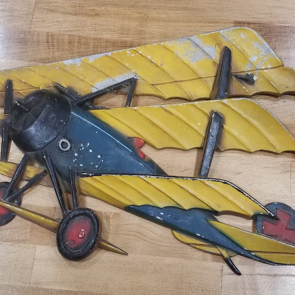 Biplane Metal Decor - Etsy