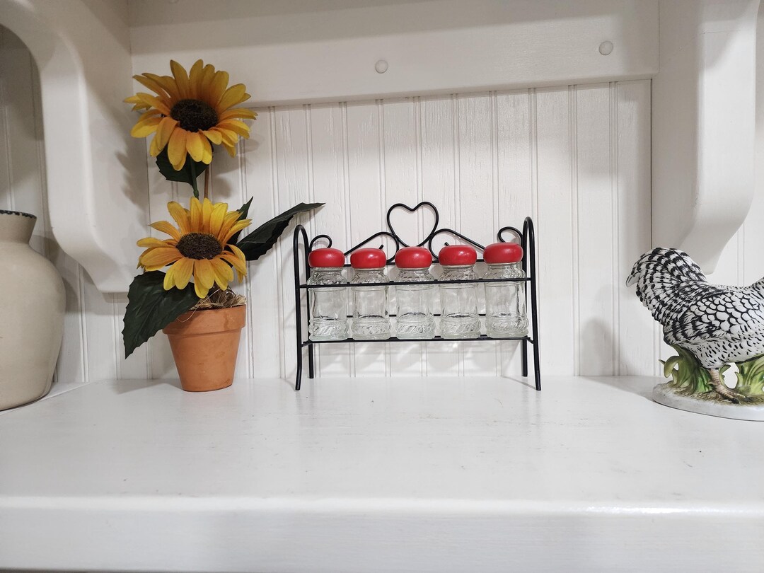 Vintage Spice Rack, Bakers Decorating Containers, Cake Decorating ...