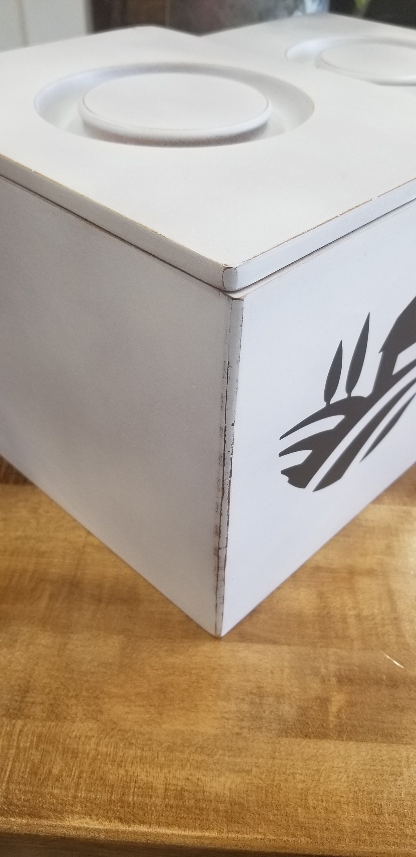 Farm Animal Wooden Boxes, White Kitchen Storage Boxes, Farmhouse Charm ...