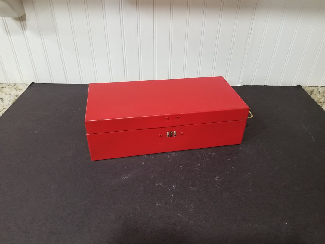 Vintage Metal File Box, Vintage Office, Office Storage, All Metal File ...