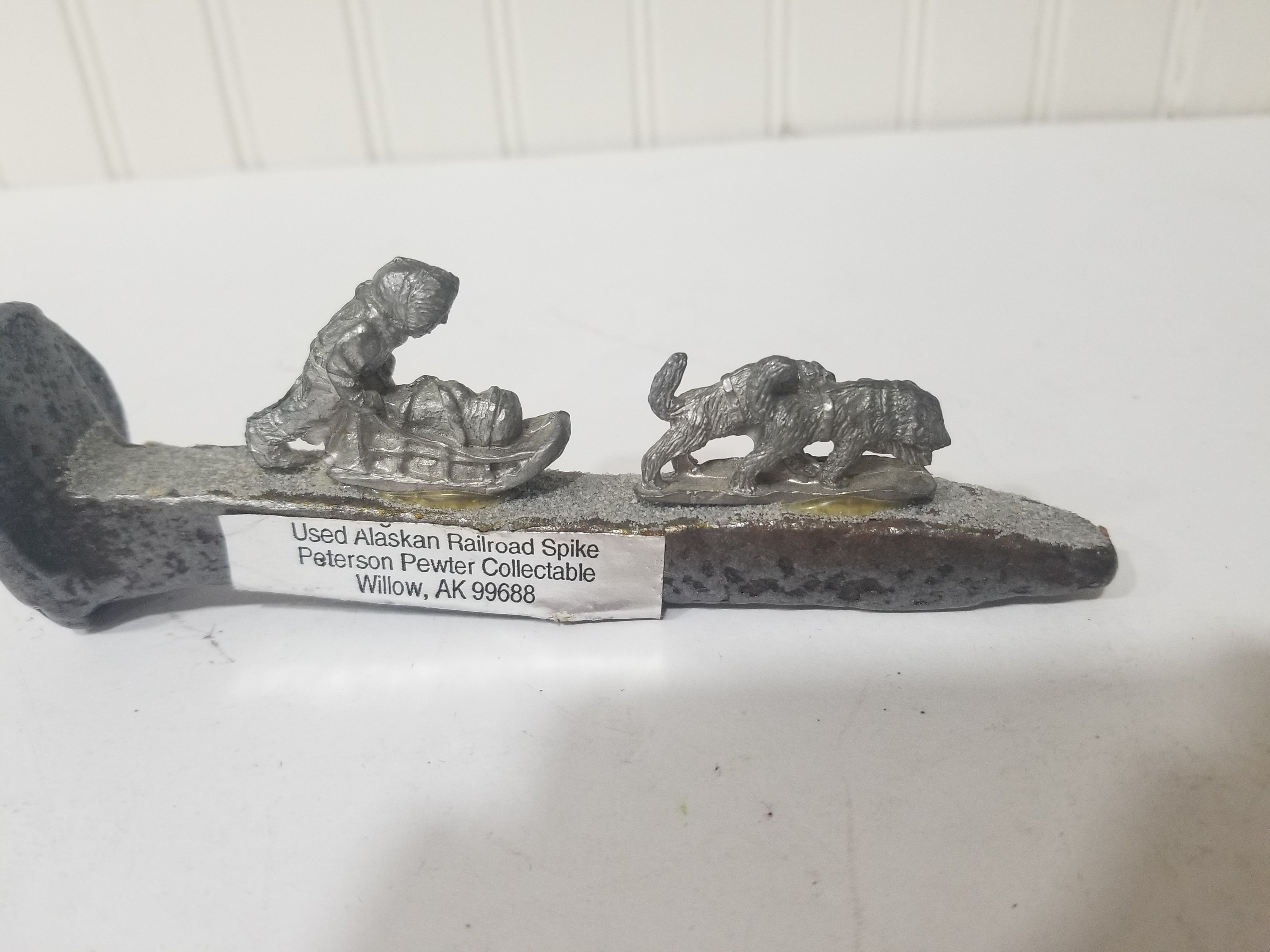 Alaskan Railroad Spike Pewter Dog Sled Pewter Collectable - Etsy