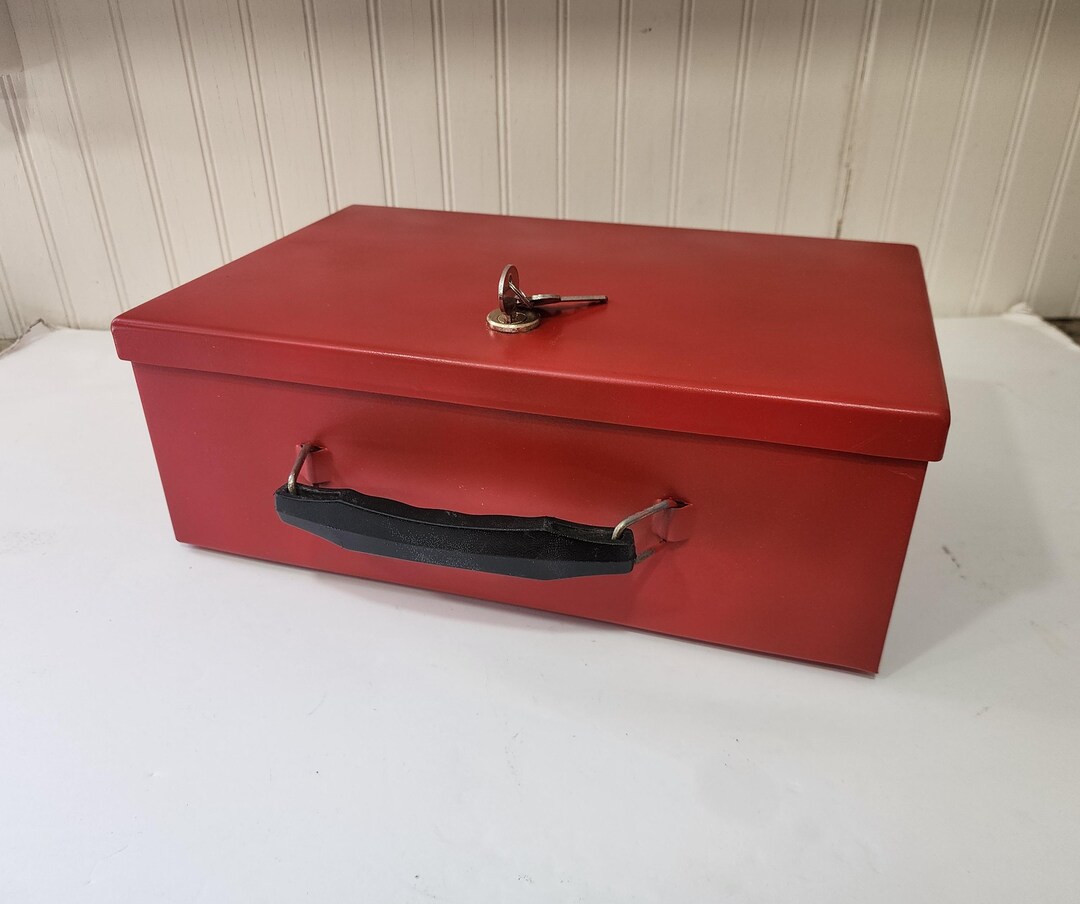 Vintage Heavy Metal File Box, Vintage Office, Office Storage, All Metal ...