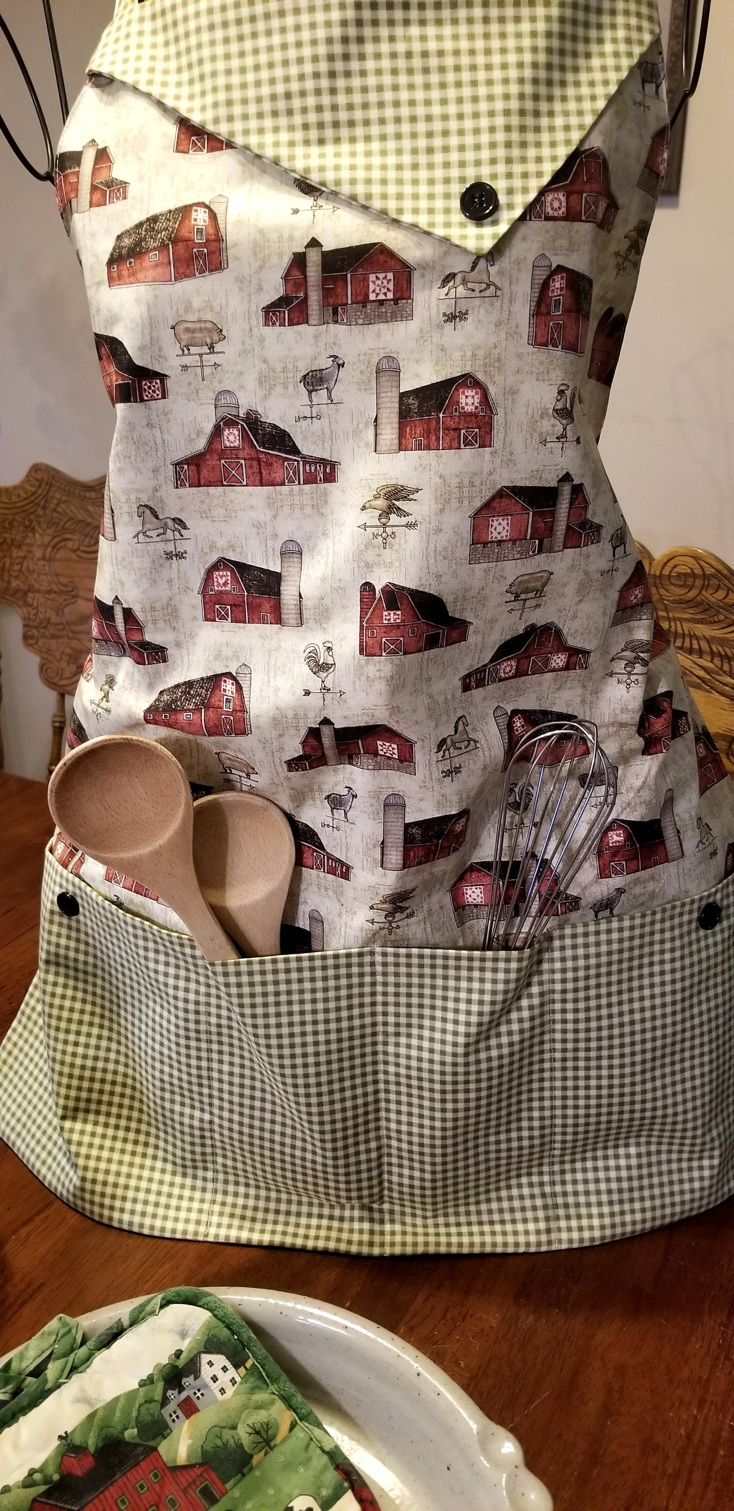 Farmhouse Apron Baking Apron Cooking Apron Craft Apron | Etsy