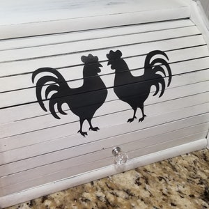 White Wooden Bread Box Farmhouse Charm. Country Cabinet - Etsy