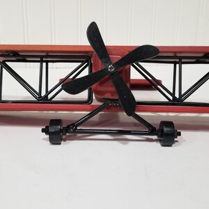 Wooden Model Biplane, Man Cave, Aviation Collector, Vintage Airplane ...