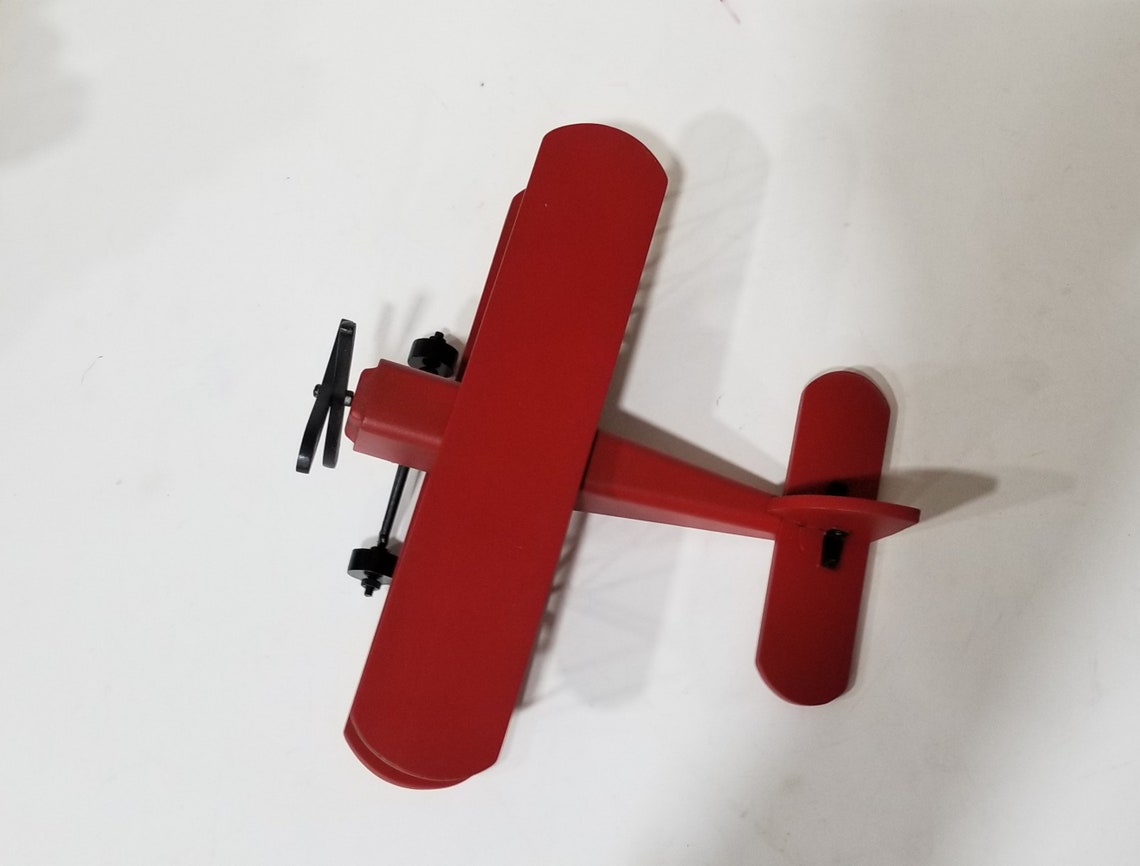 Wooden Model Biplane, Man Cave, Aviation Collector, Vintage Airplane ...