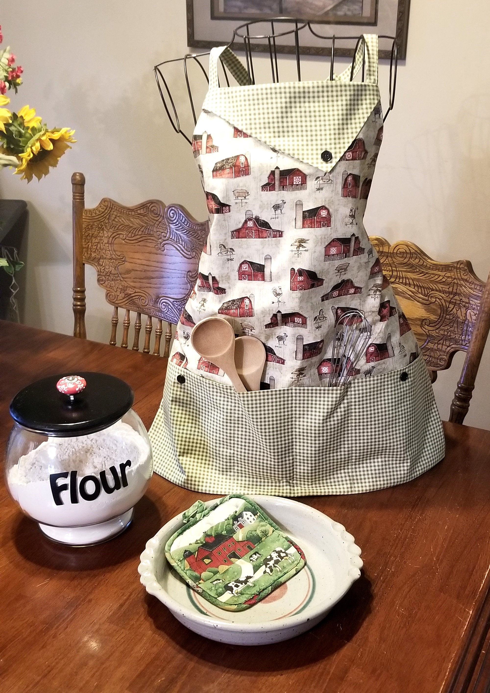 Farmhouse Apron Baking Apron Cooking Apron Craft Apron | Etsy