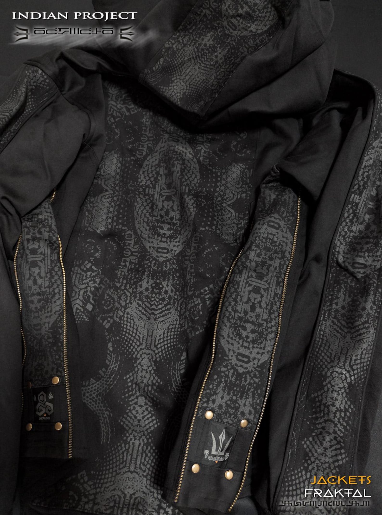 Twill Goa Jacket: Psytrance Festival Wear - Shivarider Fraktal - Etsy