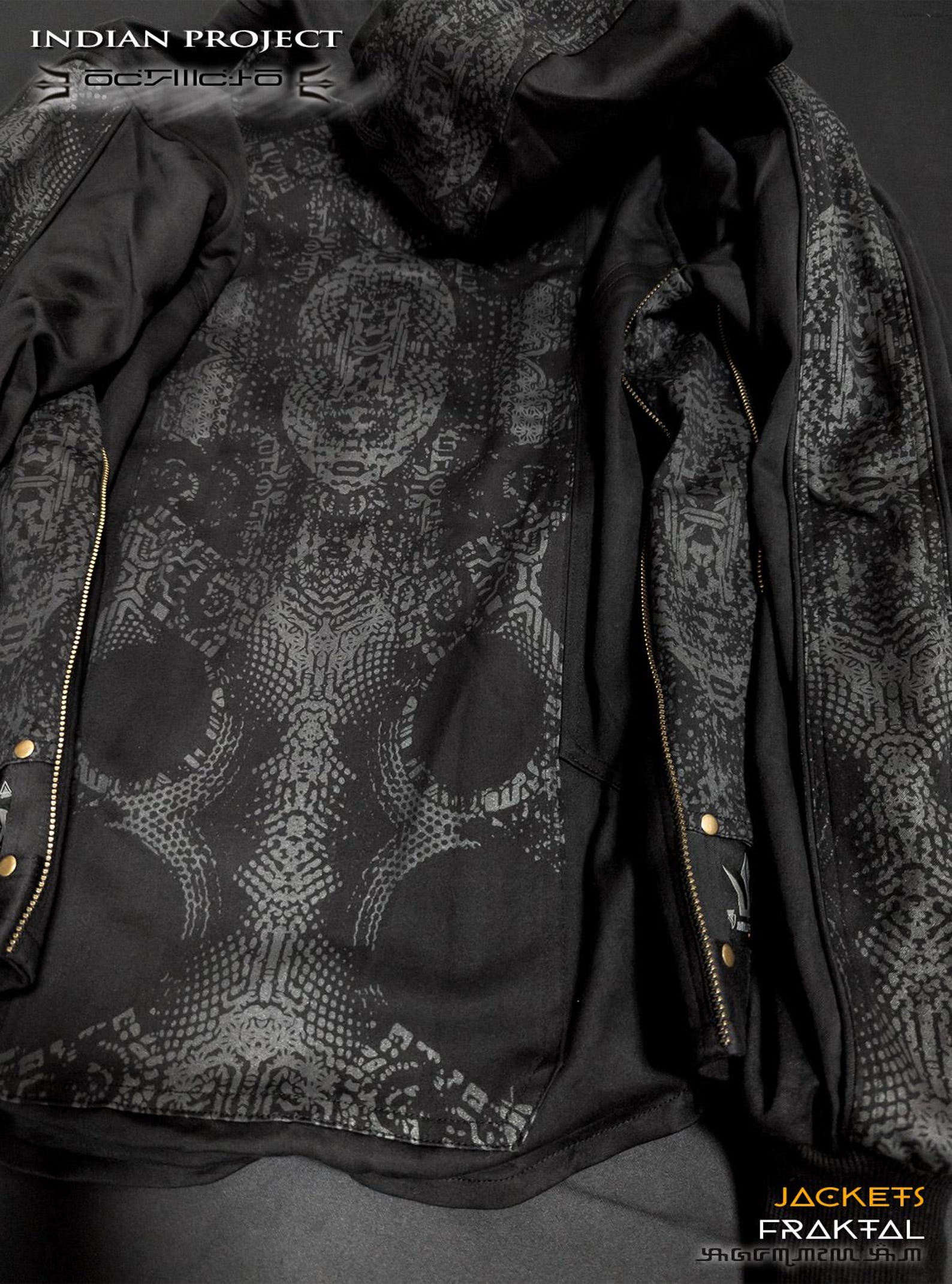 Twill Goa Jacket: Psytrance Festival Wear - Shivarider Fraktal - Etsy