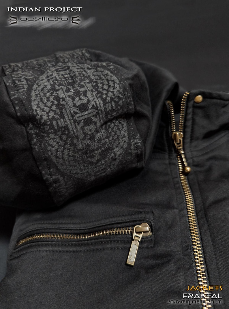 Twill Goa Jacket: Psytrance Festival Wear - Shivarider Fraktal - Etsy