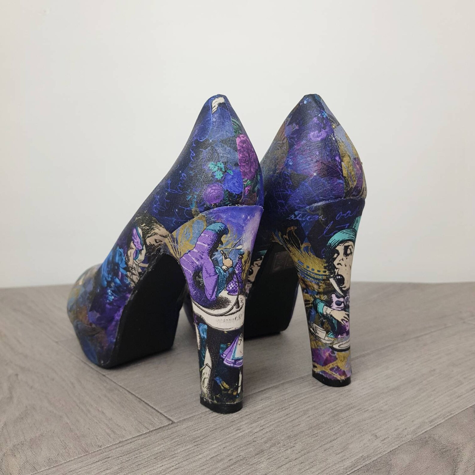 Alice in Wonderland Heels Court Shoes Gothic High Heels - Etsy