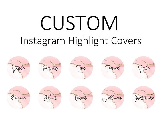 Custom Instagram Highlight Covers Personalized Highlight - Etsy UK