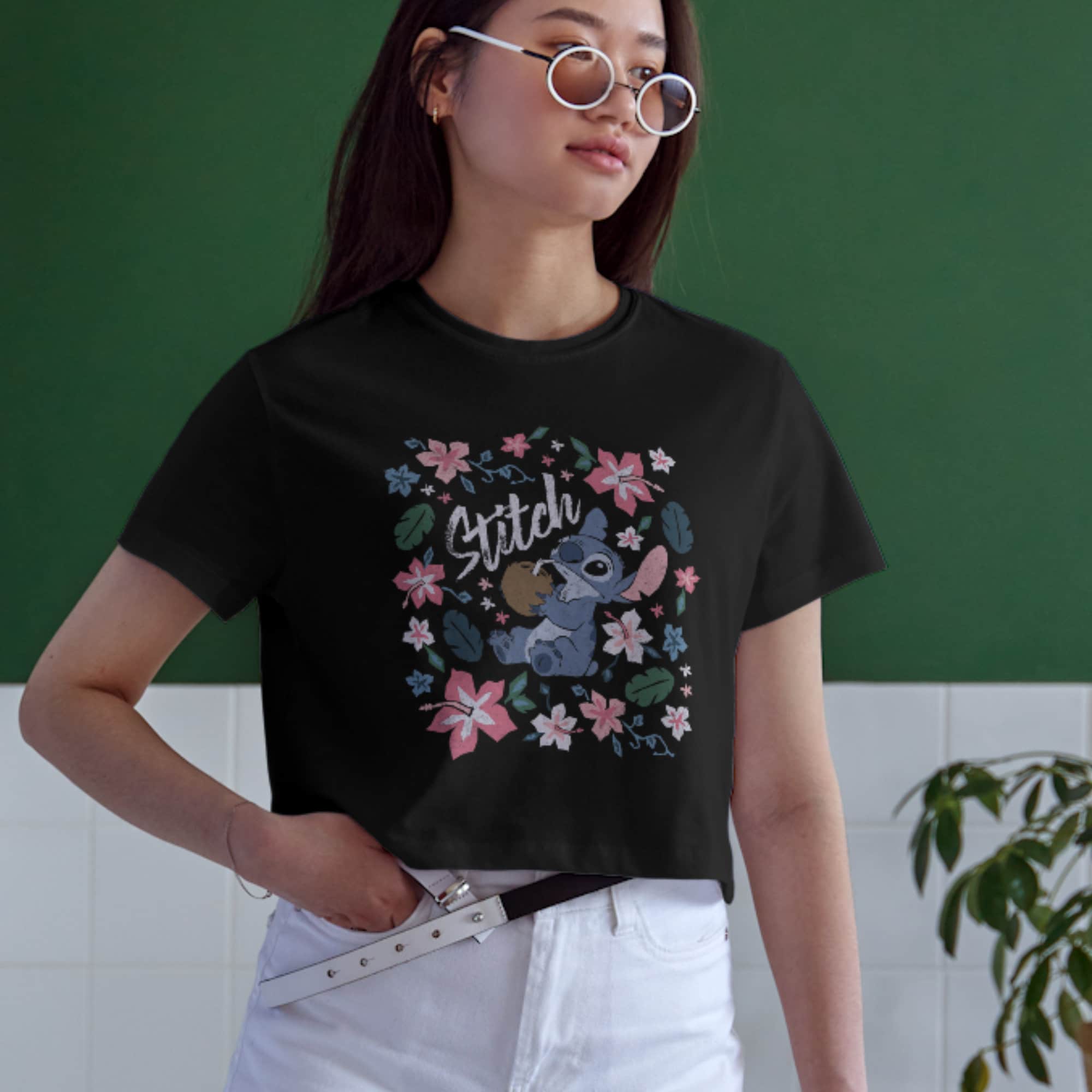 Lilo Stitch Floral Stitch Coconut Portrait - Etsy