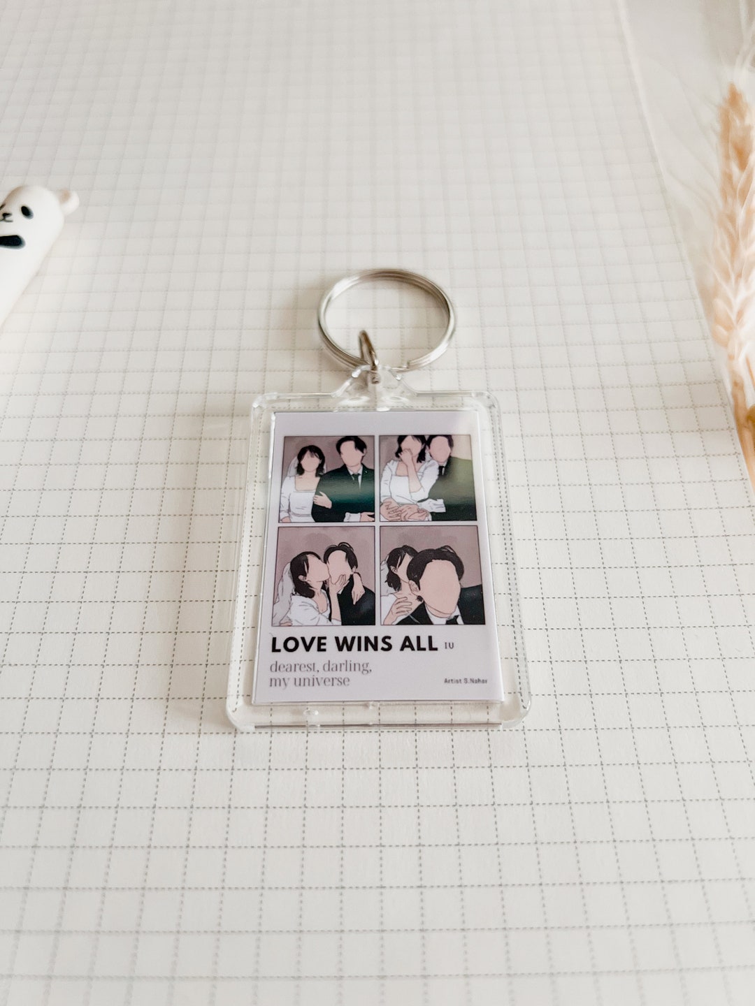 Love Wins All IU V Keychain Kdrama Korean Fanart Art Acrylic - Etsy