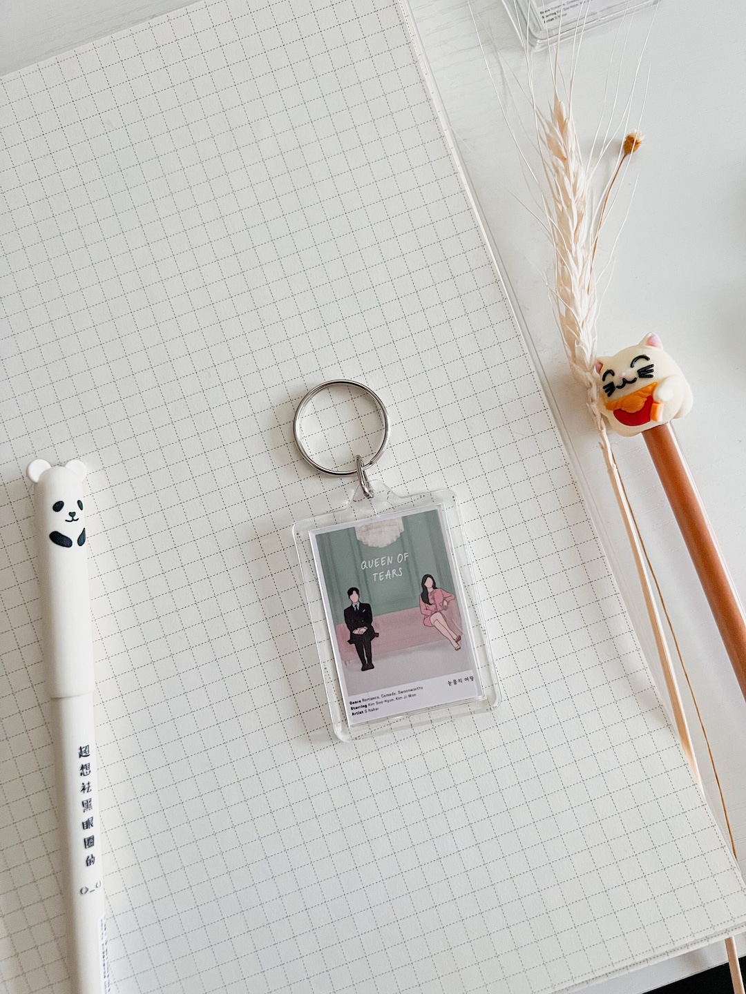 Queen of Tears Keychain - Kdrama Korean Fanart Art Acrylic - Etsy
