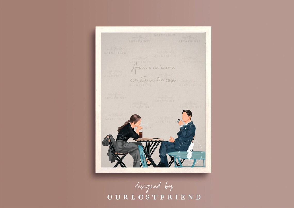 Vincenzo Coffee Date KDrama Art Print Korean Drama 빈센조 Song | Etsy