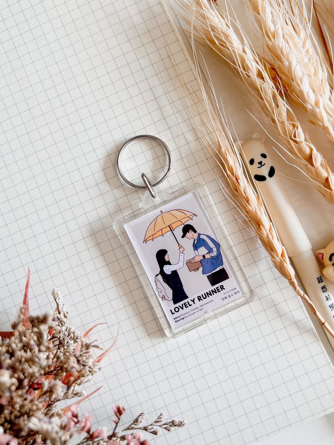 Lovely Runner Keychain [umbrella] - Kdrama Korean Fanart Art Acrylic 선재 ...
