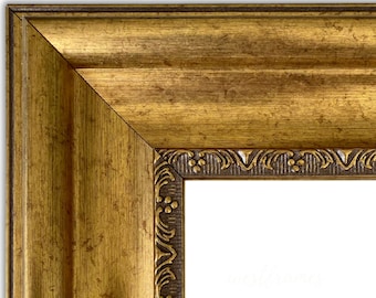 Wide Modern Gold Frame - Etsy