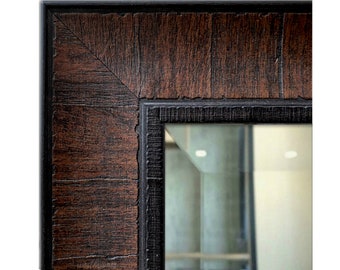 Rustic Mirror Hobble Creek Style Barnwood With Alder Overlay - Etsy