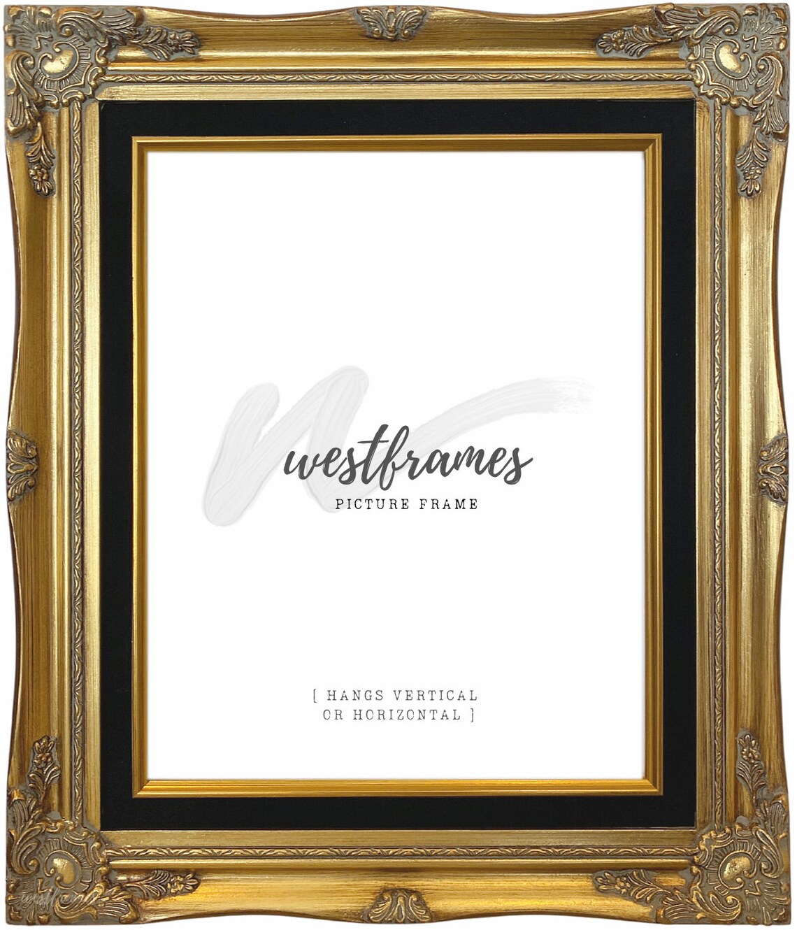 West Frames Daisy Antique Gold Leaf Wood French Baroque - Etsy