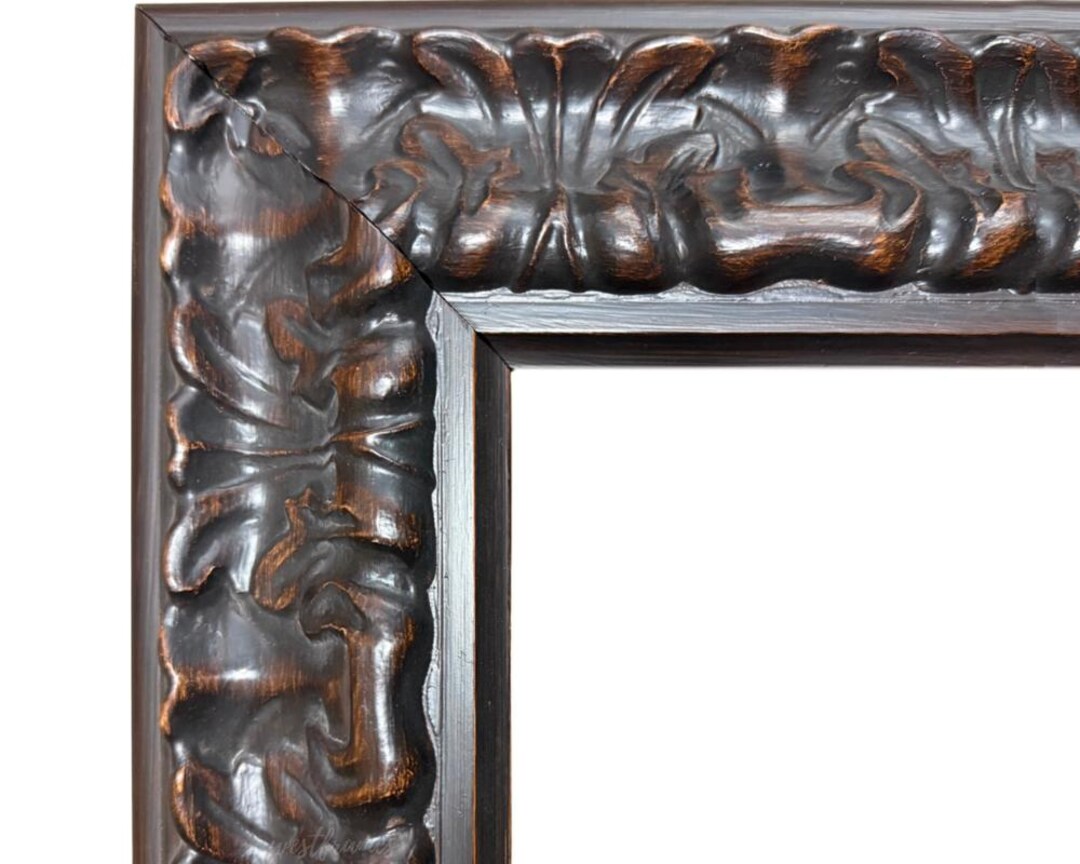 Vintage Baroque Wood Picture Frame: Ornate Embossed Floral Design - Etsy