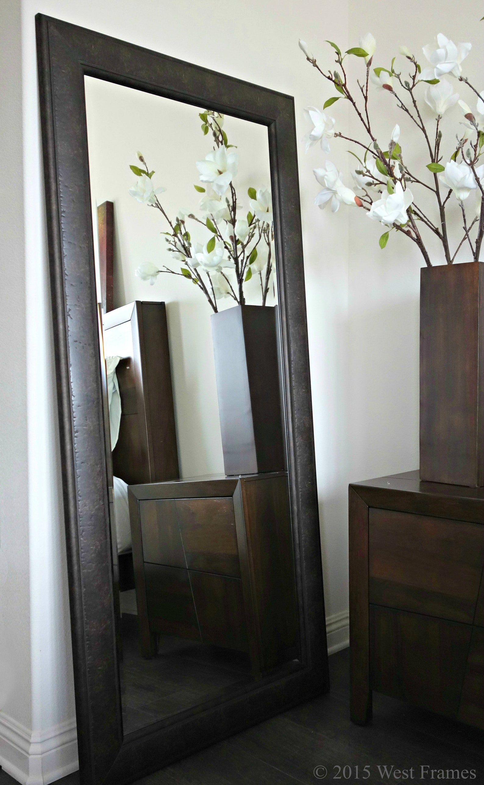 West Frames Marcello Rustic Rectangular Framed Wall Mounted - Etsy