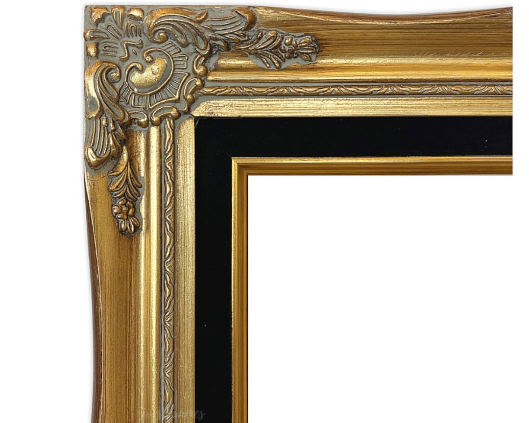 West Frames Daisy Antique Gold Leaf Wood French Baroque Picture Frame ...