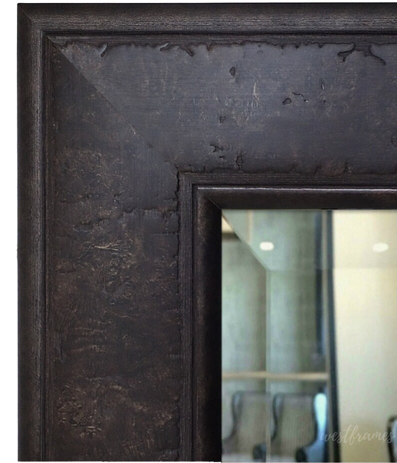 West Frames Marcello Rustic Rectangular Framed Wall Mounted - Etsy