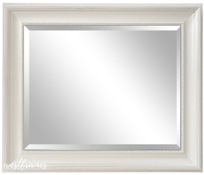 West Frames Stella Cottage French Shabby Chic Ornate White Framed Wall ...