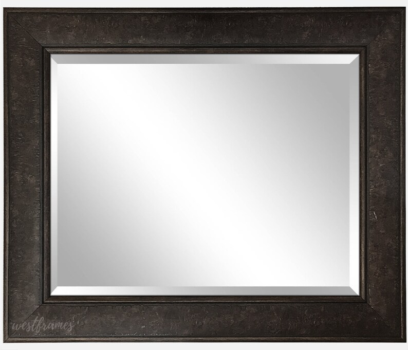 West Frames Marcello Rustic Rectangular Framed Wall Mounted - Etsy