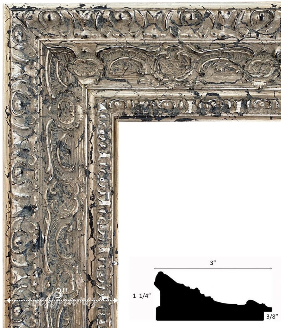 West Frames Parisienne Ornate Embossed Wood Picture Frame - Etsy