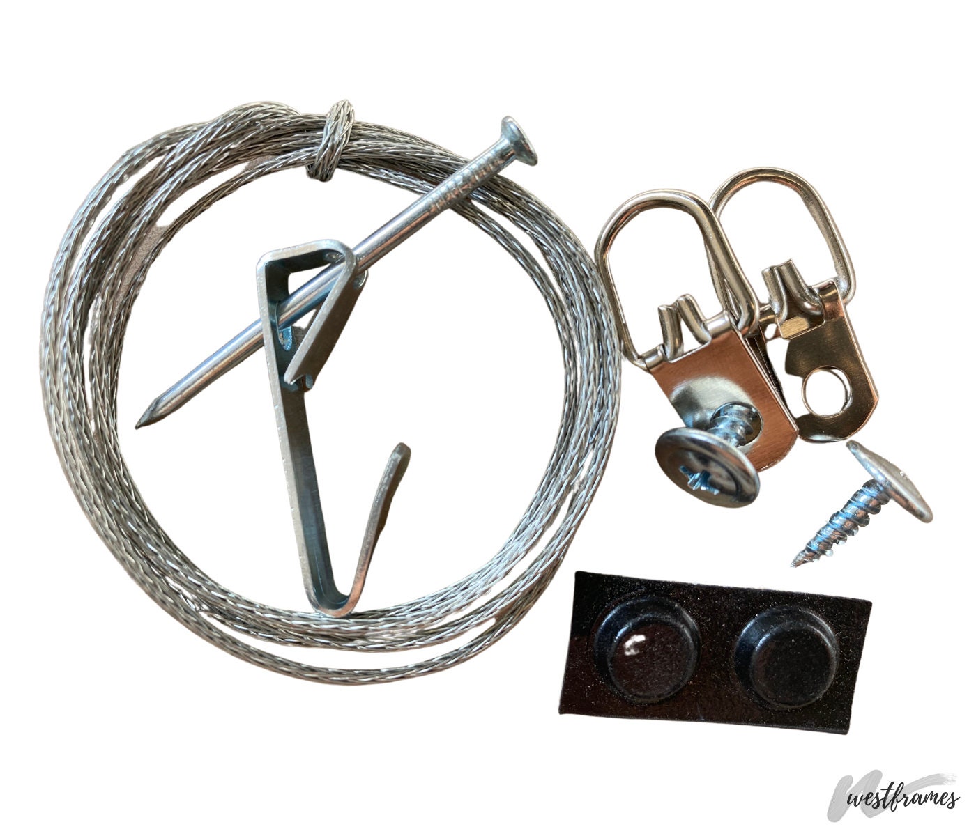 West Frames Complete Hanging Hardware Kit for Wood or Polystyrene ...