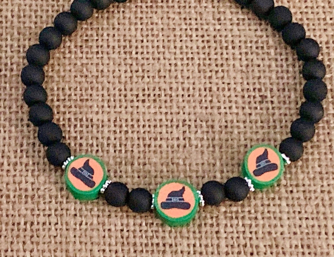 1 | Witches Hat Bracelets | Halloween Jewelry | Bead KITS or HANDMADE ...
