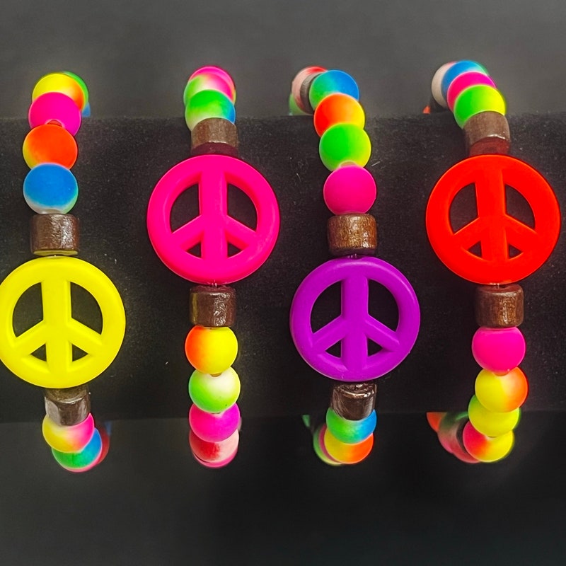 Neon Peace Sign - Etsy