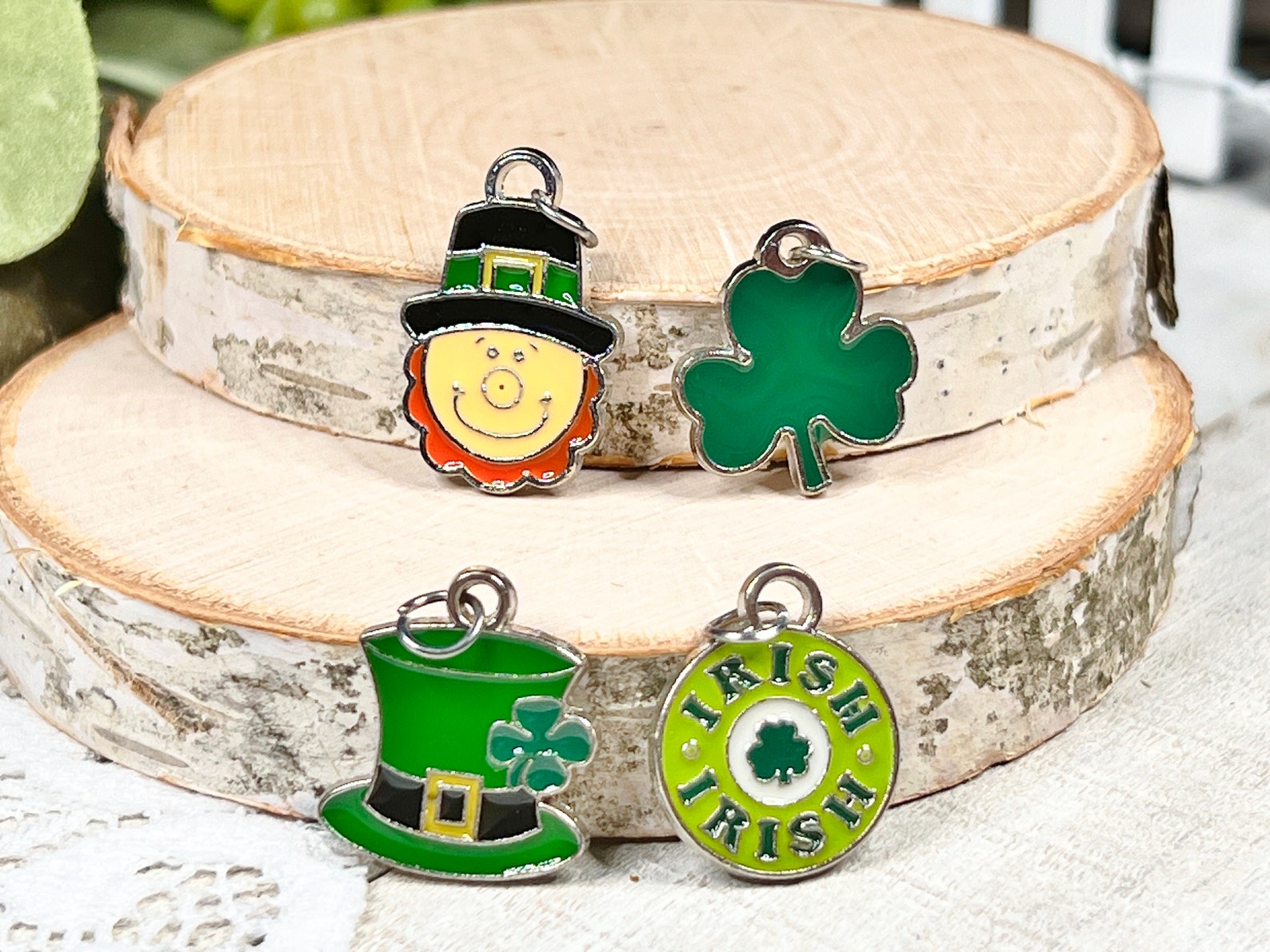 4 | St. Patricks Day Irish Charms | 15x20mm - Etsy