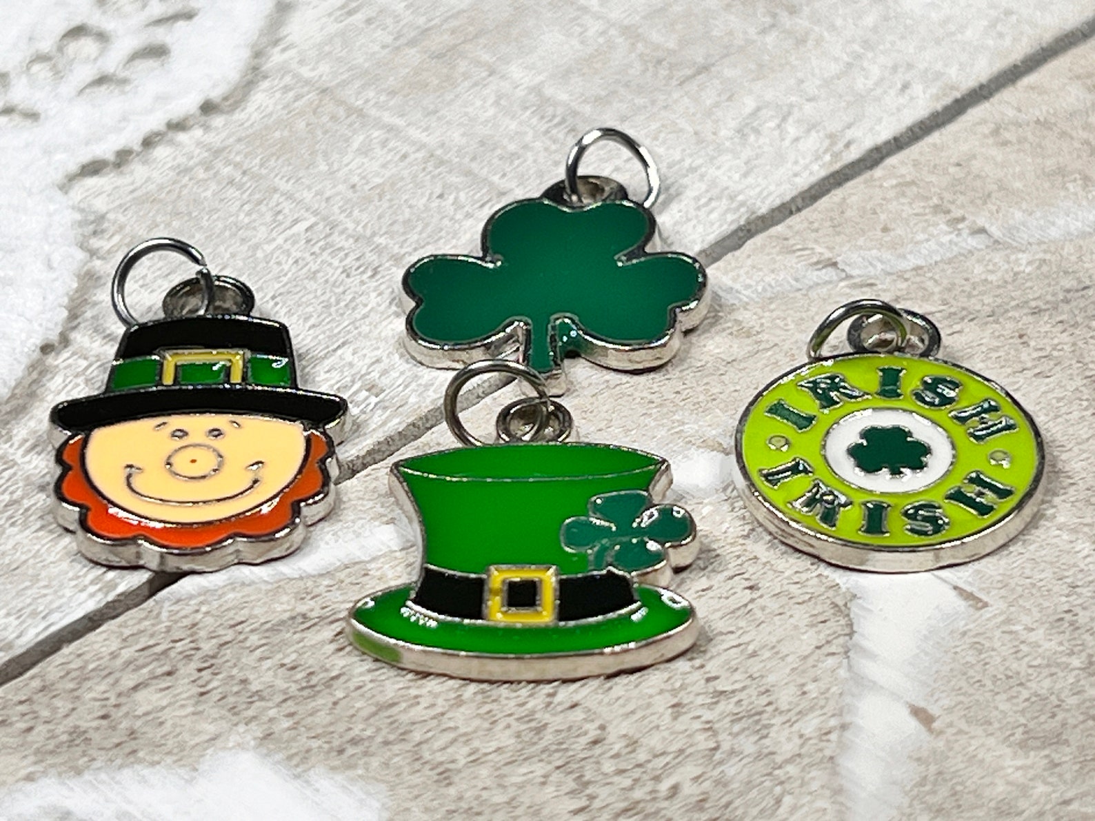 4 | St. Patricks Day Irish Charms | 15x20mm - Etsy