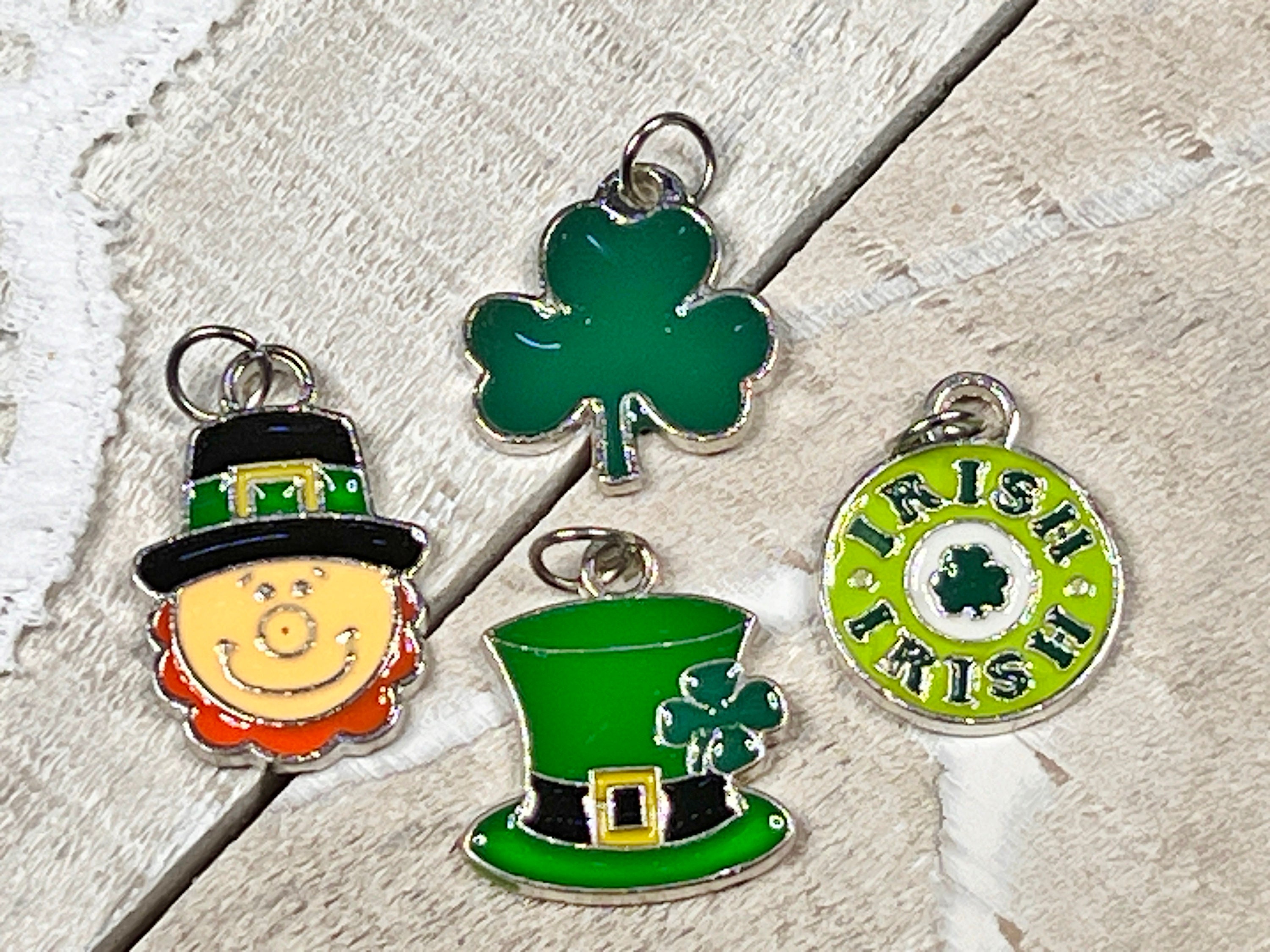 4 | St. Patricks Day Irish Charms | 15x20mm - Etsy