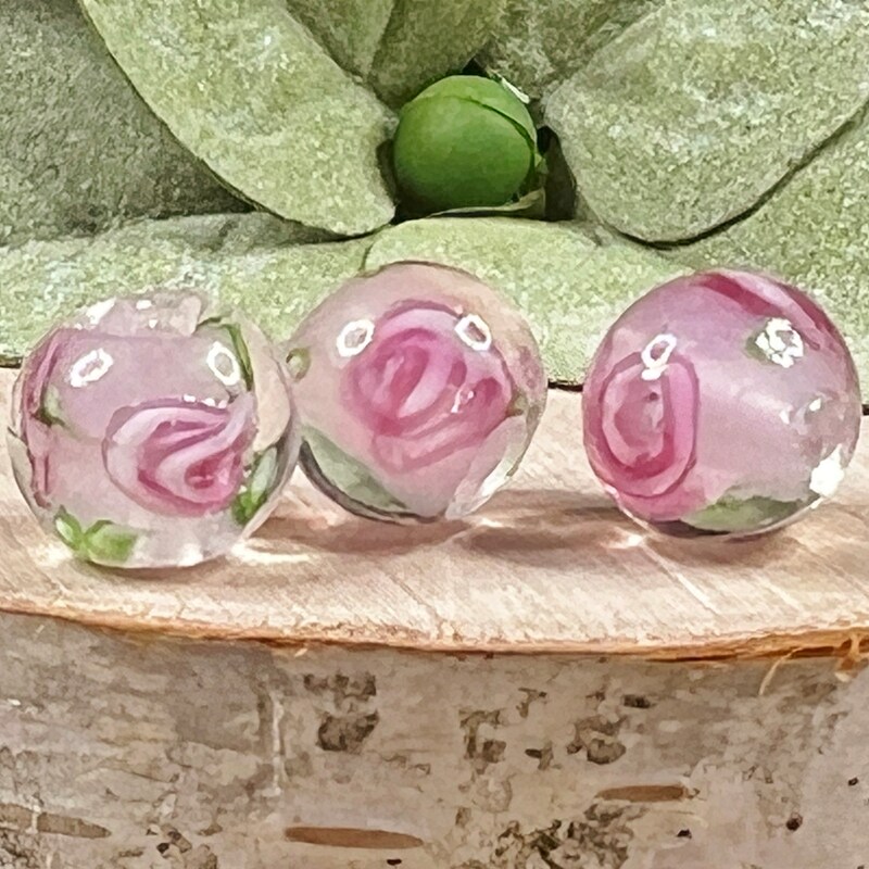 Pink Ribbon Beads - Etsy