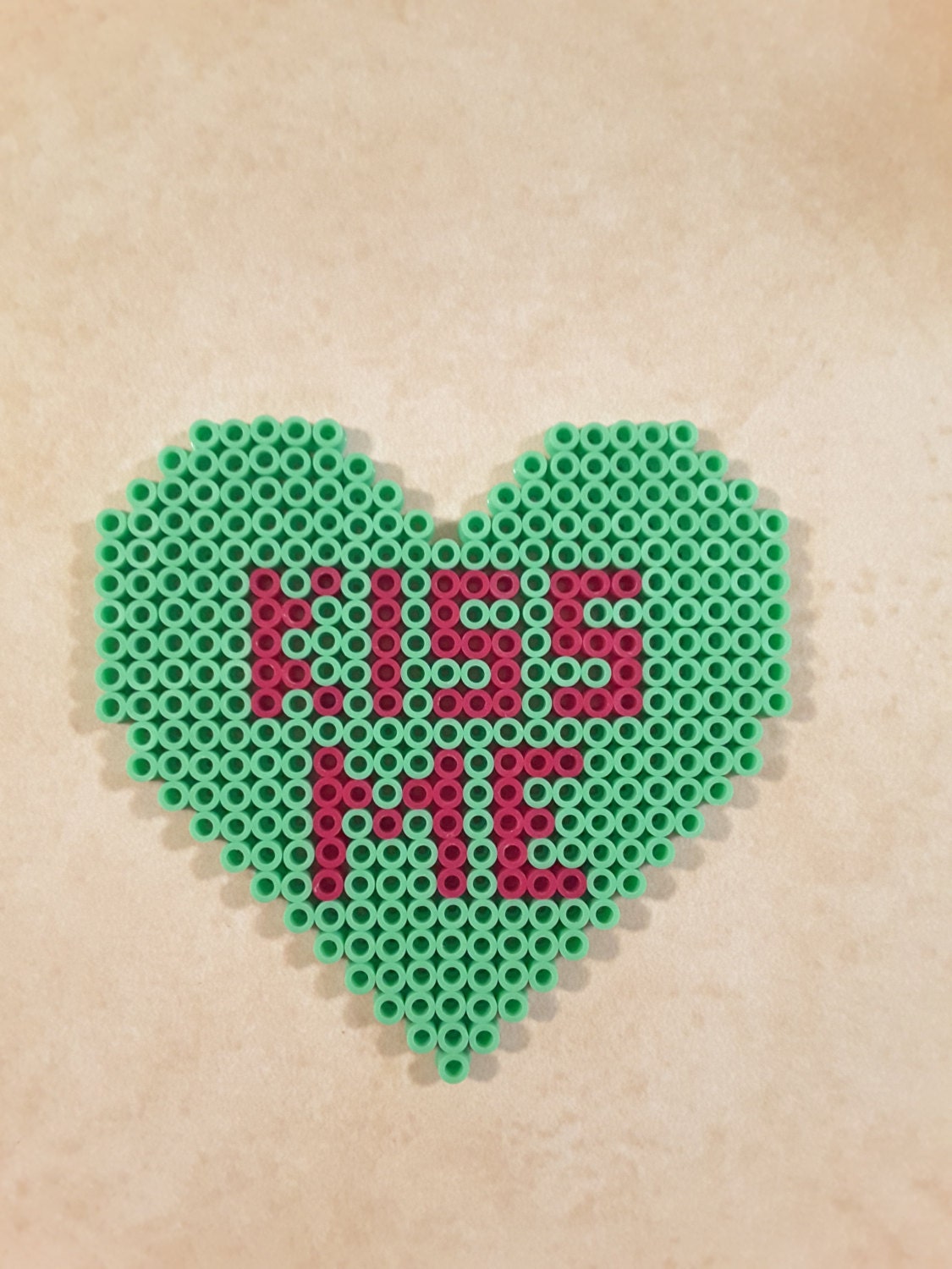Perler Bead Candy Hearts - Etsy
